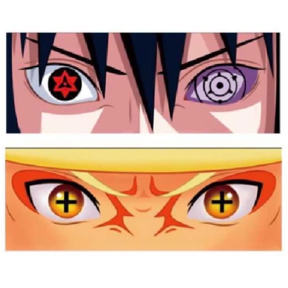 Art | Naruto Uzumaki And Sasuke Uchiha Close Up Eyes Decal | Poshmark